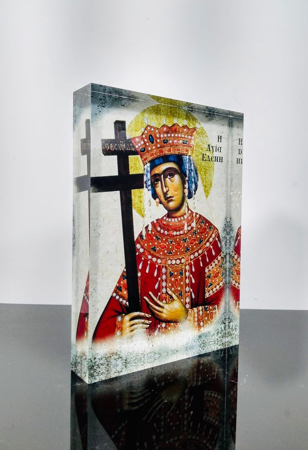 Saint Helen Greek Orthodox Icon | Handmade Icon – Miss Ble Blu