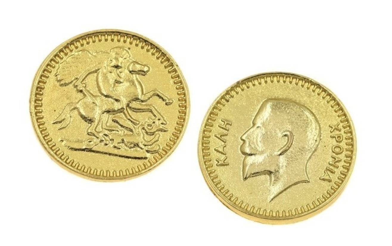 Flouri Coin for Vasilopita or Gift | Melbourne Greek Shop – Miss Ble Blu